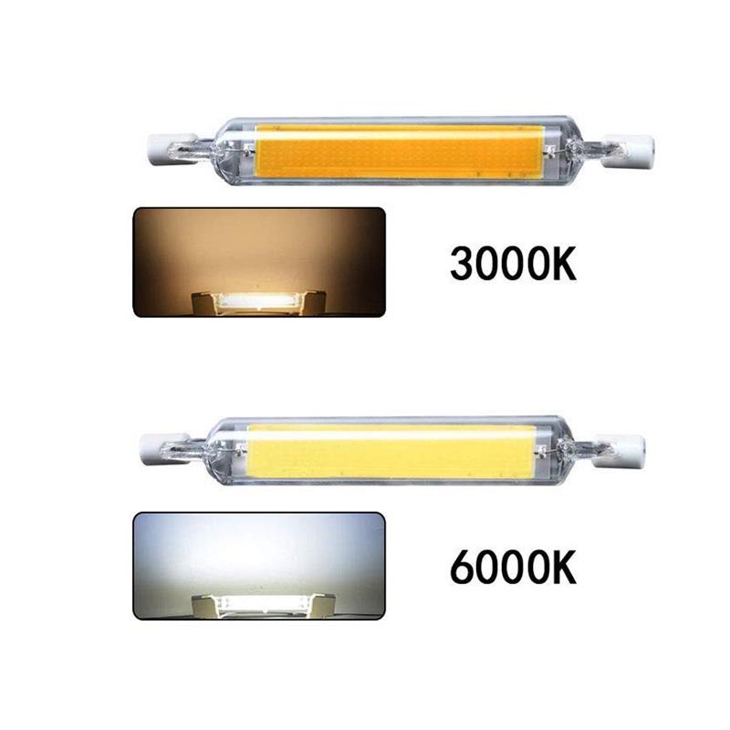 2 Stuks Dimbare Mini R7S Cob Led Lamp Glazen Buis ... – Grandado