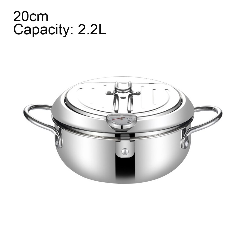 2.2/3.2L Frituren Pot Rvs Friteuse Tempura Friteus... – Grandado