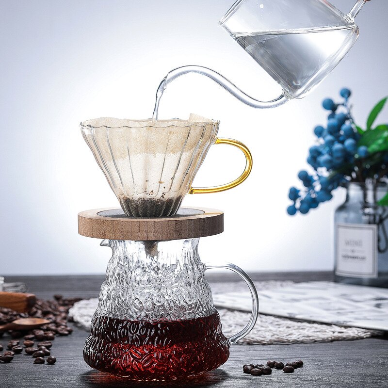Seluna V60 Pour Over Glass Pot 600ml Range Coffee ... – Vicedeal