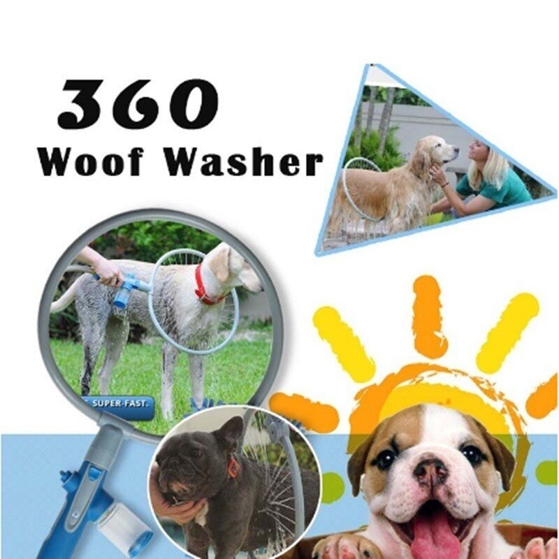 360 Degree Pet Cleaner Dog Washer Bath Shower Wash... – Vicedeal