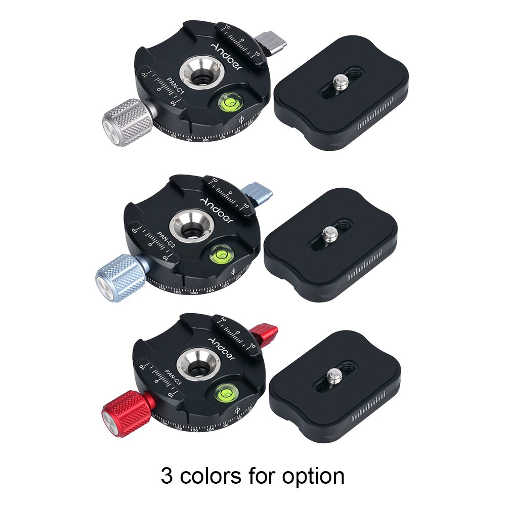 Aluminum Alloy Andoer PAN-C3 RES Tripod Head Clamp... – Grandado