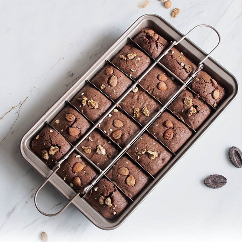 Bakeware Chocolate Cake Mold 18 Cavity Carbon Stee... – Vicedeal