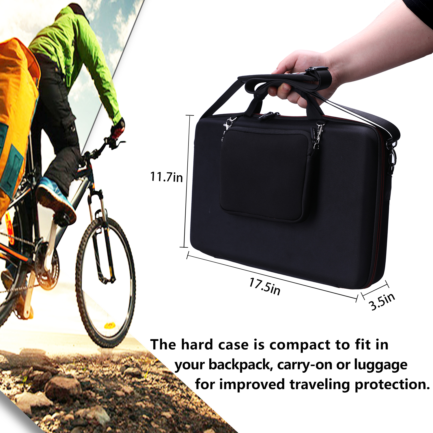 LTGEM Black EVA Hard Case for AKAI MPC Live II – Grandado