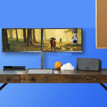 MS01 Desktop Stand Full Motion 360 Degree Dual Mon... – Vicedeal