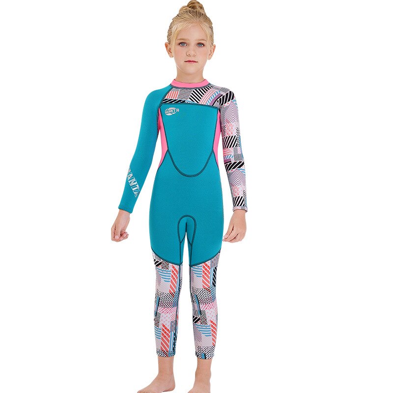 Kids Girls 2.5MM Neoprene One Piece Full Wetsuits ... – Vicedeal