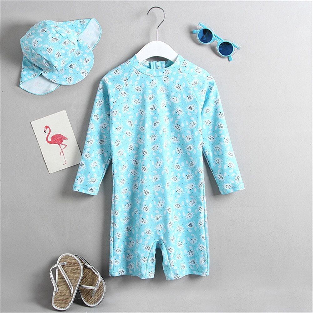 Children Long Sleeve Swimwear Rash Guards UPF50+ T... – Vicedeal