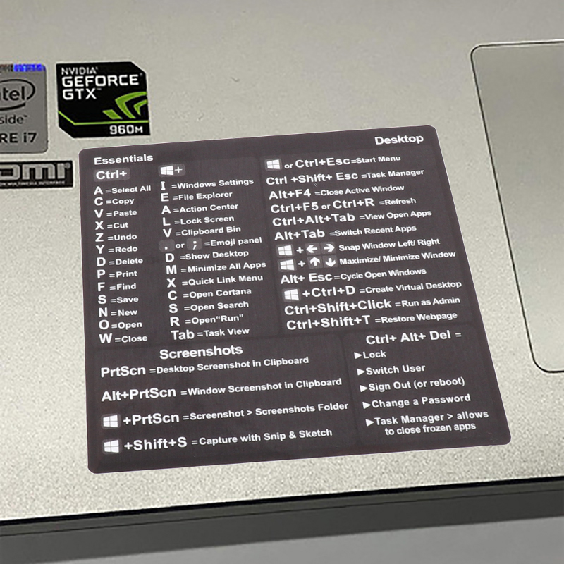 Windows Pc Referentie Sneltoets Sticker Lijm Voor ... – Grandado
