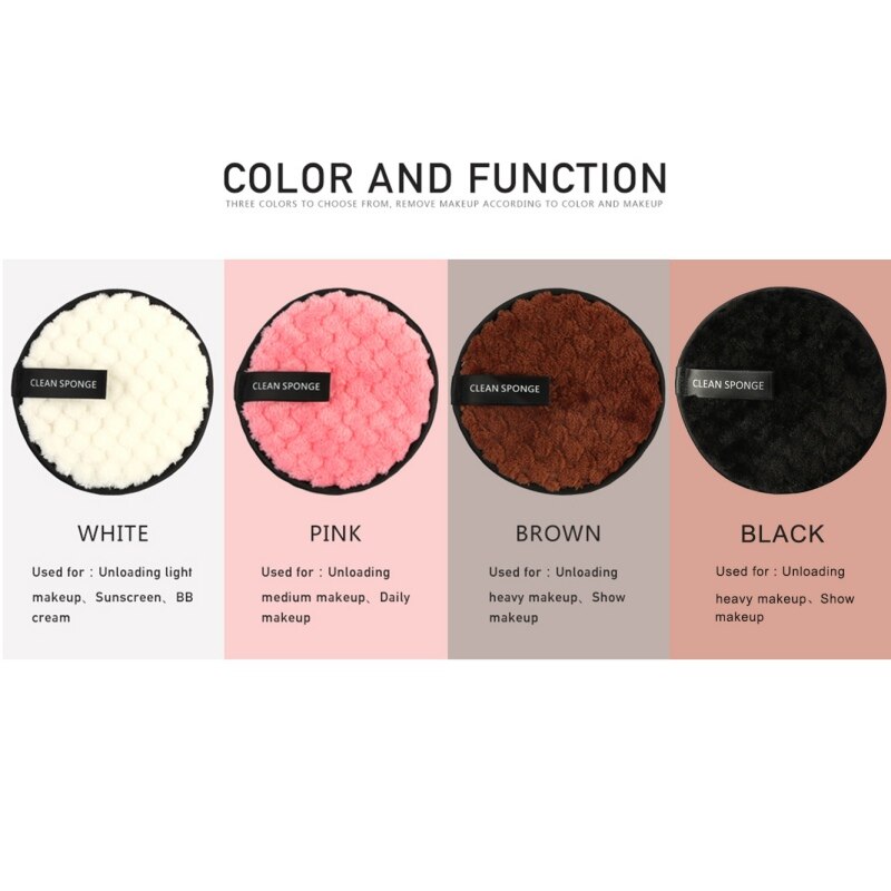 1/4Pcs Makeup Remover Pads Microfiber Herbruikbare... – Grandado