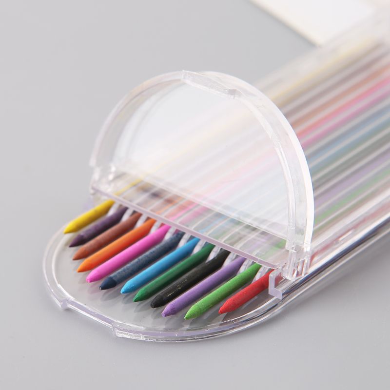 12Pcs 2.0mm Mechanical Pencil Colors 2B Lead Refil... – Grandado