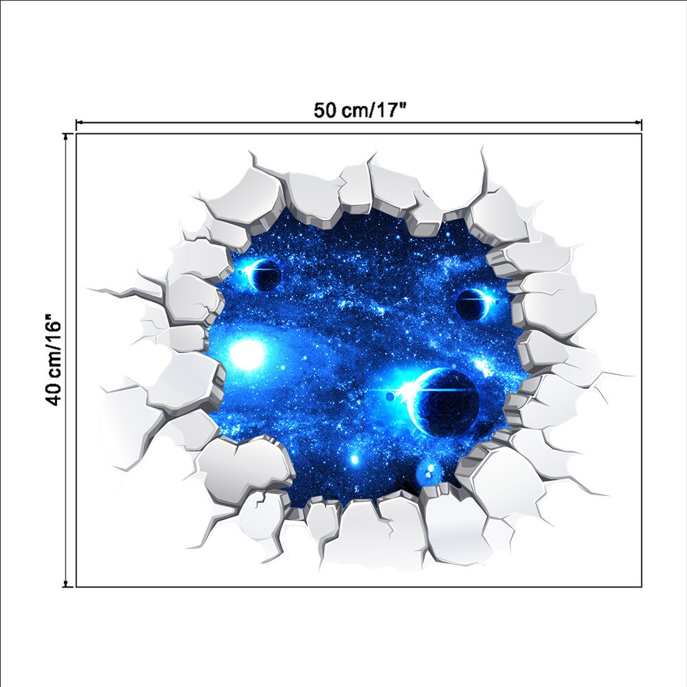 3D Wall Stickers Galaxy Space astronaut Sticker fo... – Grandado