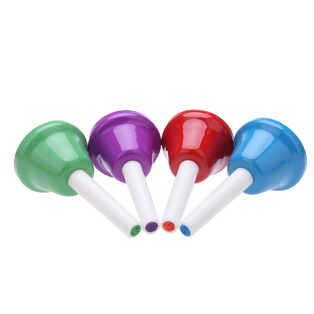 8pcs Handbell Hand Bell 8-Note Metal Colorful Kid ... – Grandado