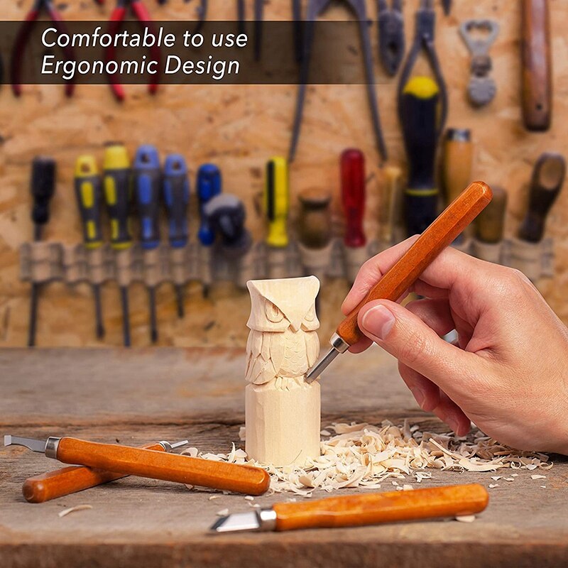 12 Sets Van Houtsnijwerk Gereedschap, Full Size Ho... – Grandado