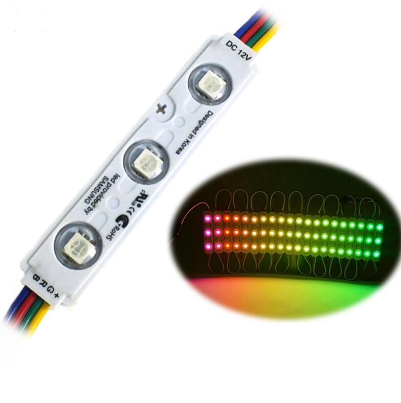 RGB LED Module Strip WS2811 3 LED IP65 Waterproof ... – Grandado