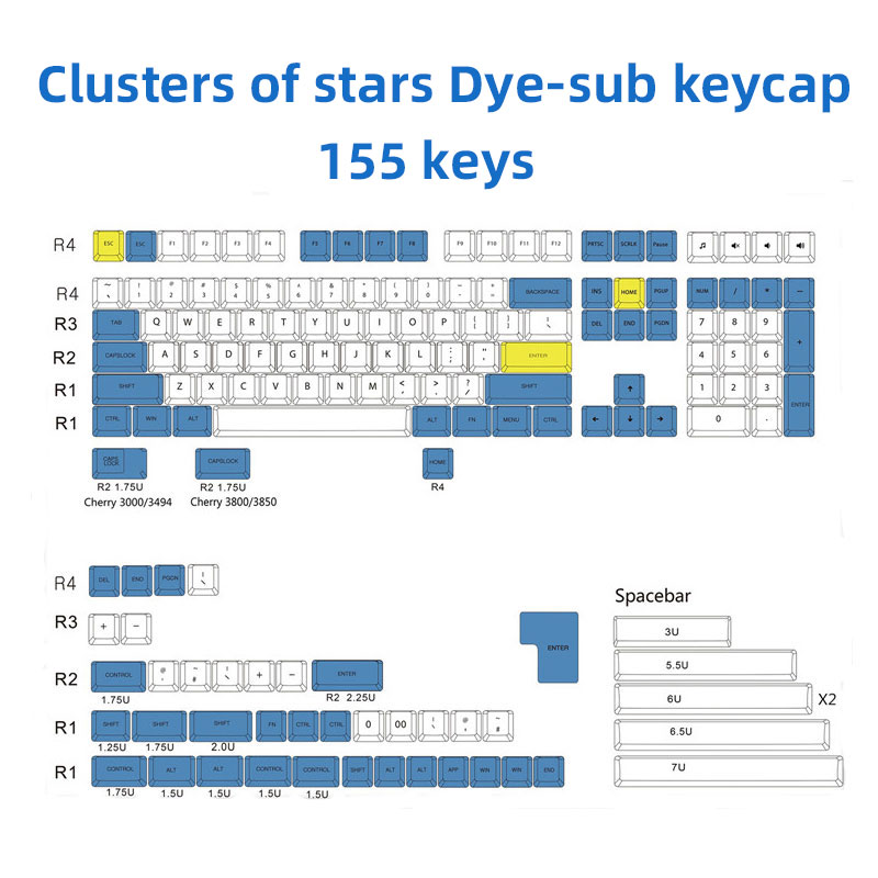 Keypro Clusters of Stars cherry profile 112/155 ke... – Vicedeal