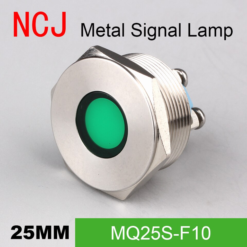 NCJ 25mm Metal LED Signal lamp Indicator pilot War... – Vicedeal