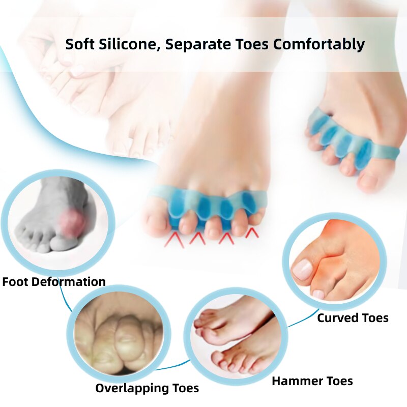 8/9/10Pair Gel Silicone Five-Holes Thumb Valgus St... – Grandado