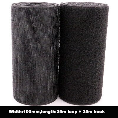 100MM Hook Loop 25Meter/Pair Adhesive Hook and Loo... – Grandado