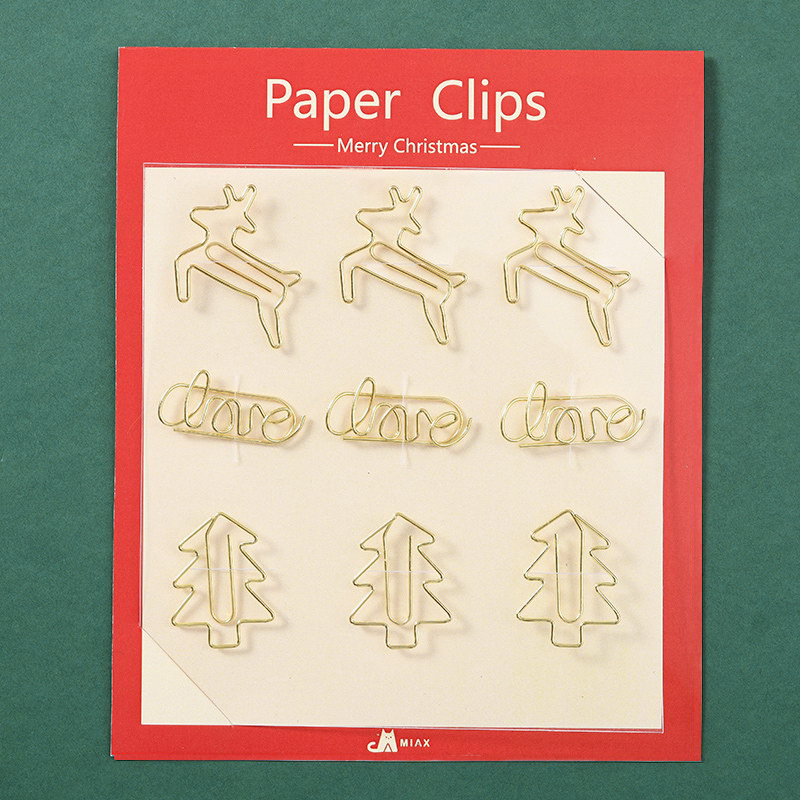 Creatieve Kerst Serie Paperclip Elanden Boom Golde... – Vicedeal