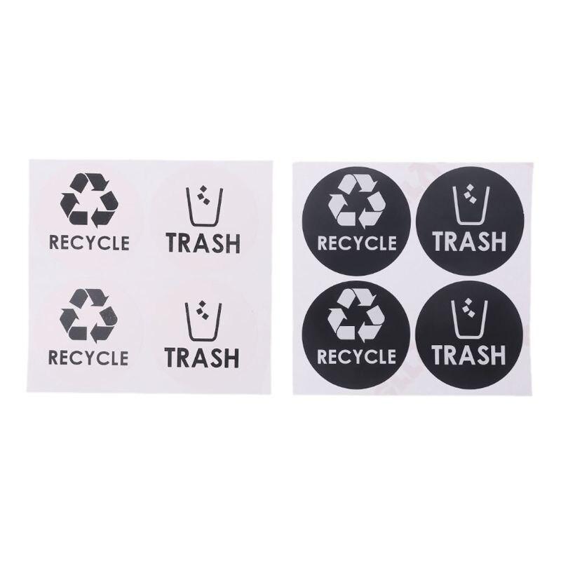 recycling garbage symbol vinyl lettering decal sti... – Vicedeal