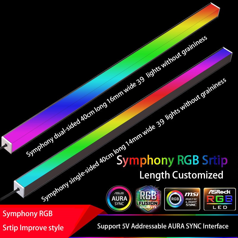 Symfonie Pc Rgb Verlichting Strip Chassis Magnetis... – Vicedeal