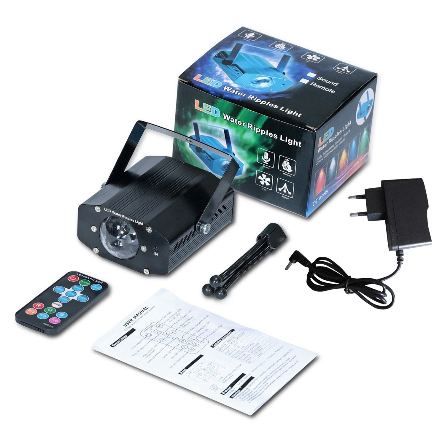 Rgb Led Water Wave Stage Light Remote Control Stag... – Grandado