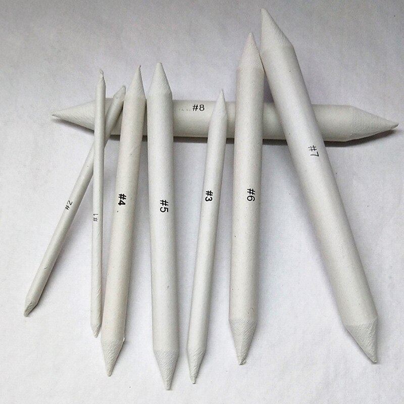 8Pcs Assorted Sized Blending Stumps and Tortillion... – Grandado