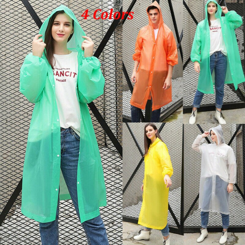 Clear See Through Raincoat Transparent Waterproof ... – Vicedeal