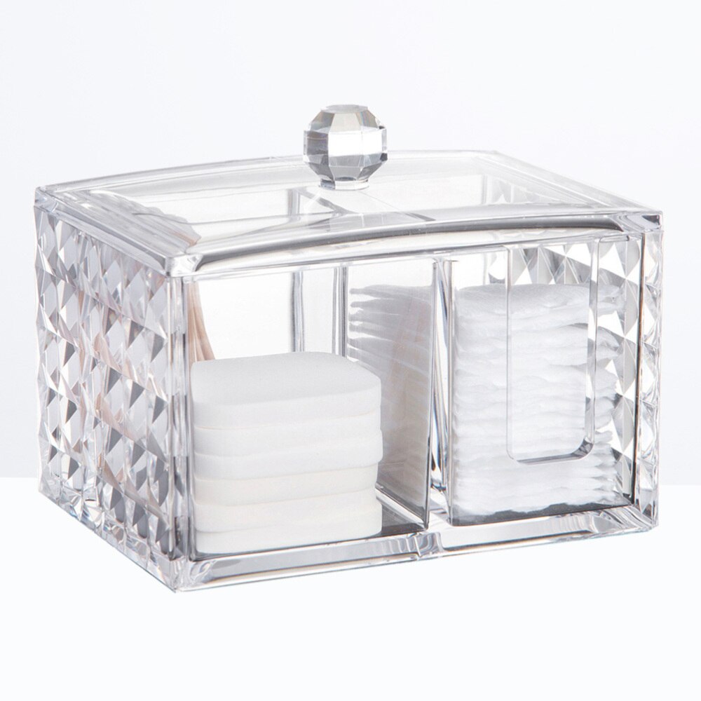 1 pc Transparent Acrylic Storage Box with Lid Diam... – Vicedeal