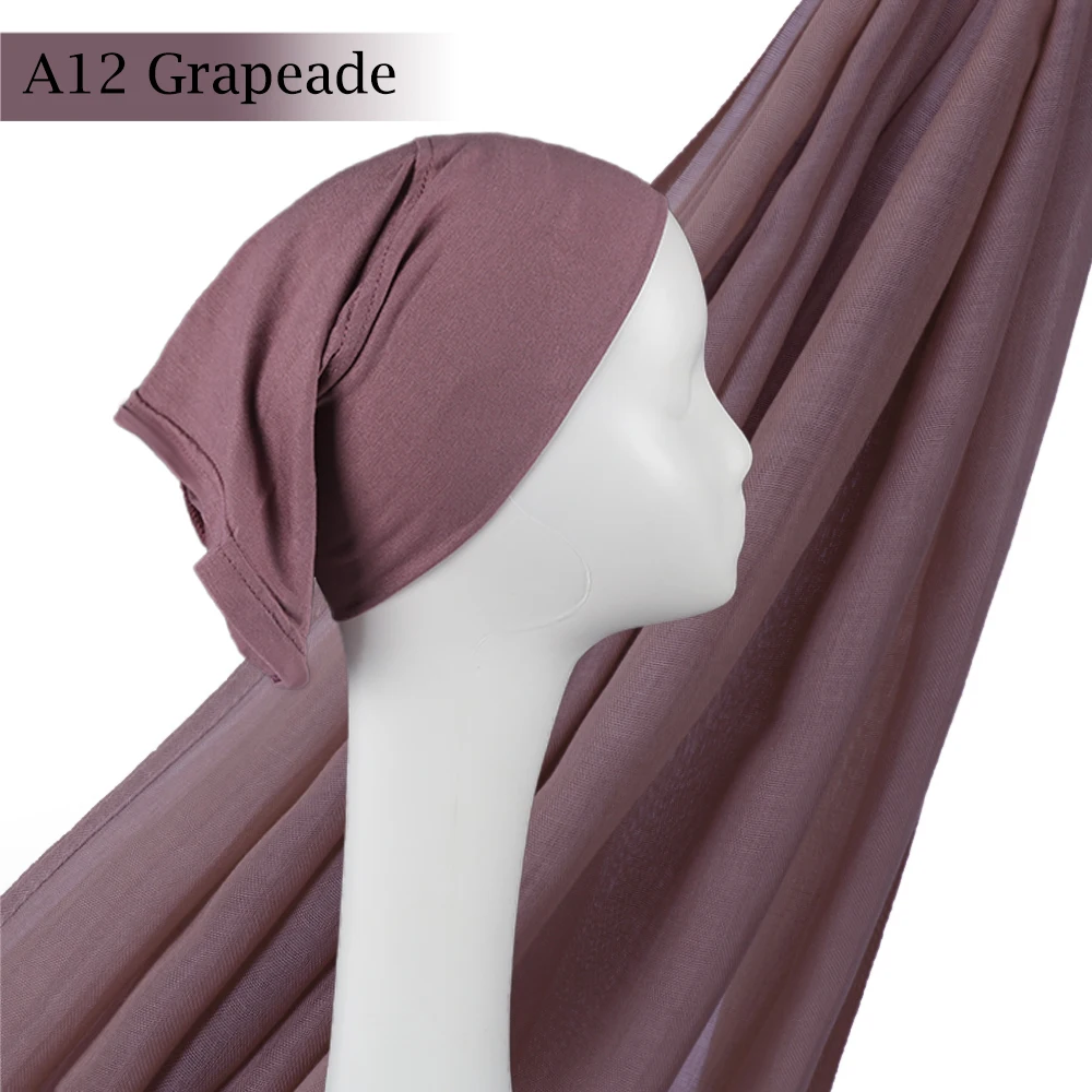 Light Viscose Rayon Shawl One Set Thin Plain Hijab... – Vicedeal