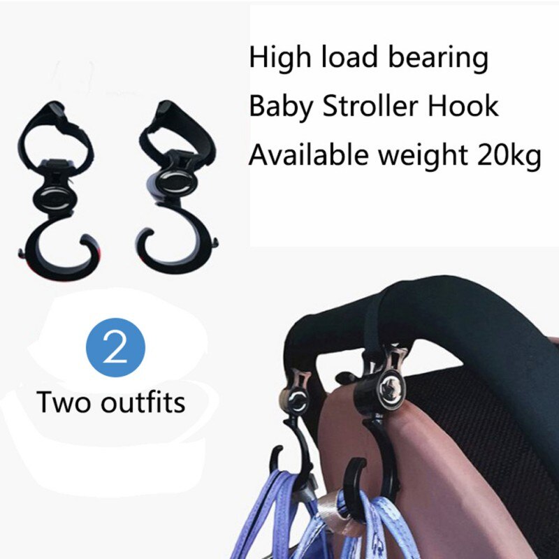 4pcs/ Baby Hanger Baby Bag Stroller Hooks Pram Rot... – Vicedeal