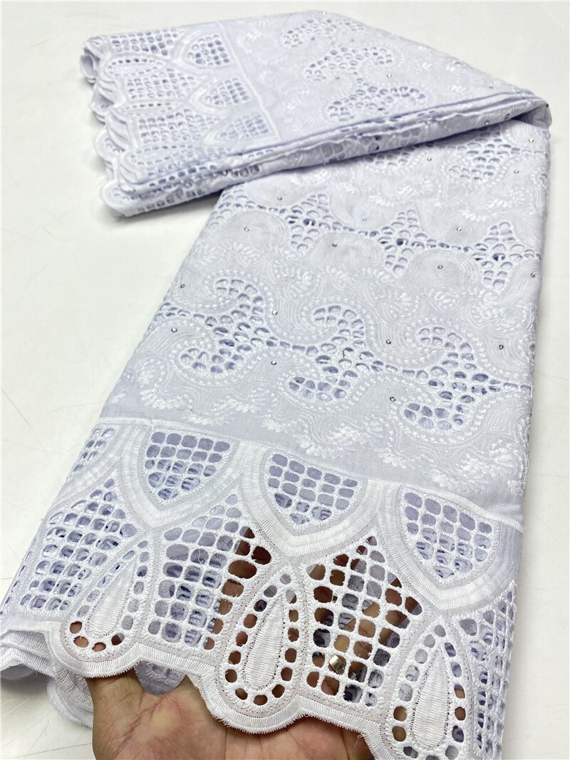 Pure White Swiss Voile Lace In Switzerland Eyelet ... – Grandado