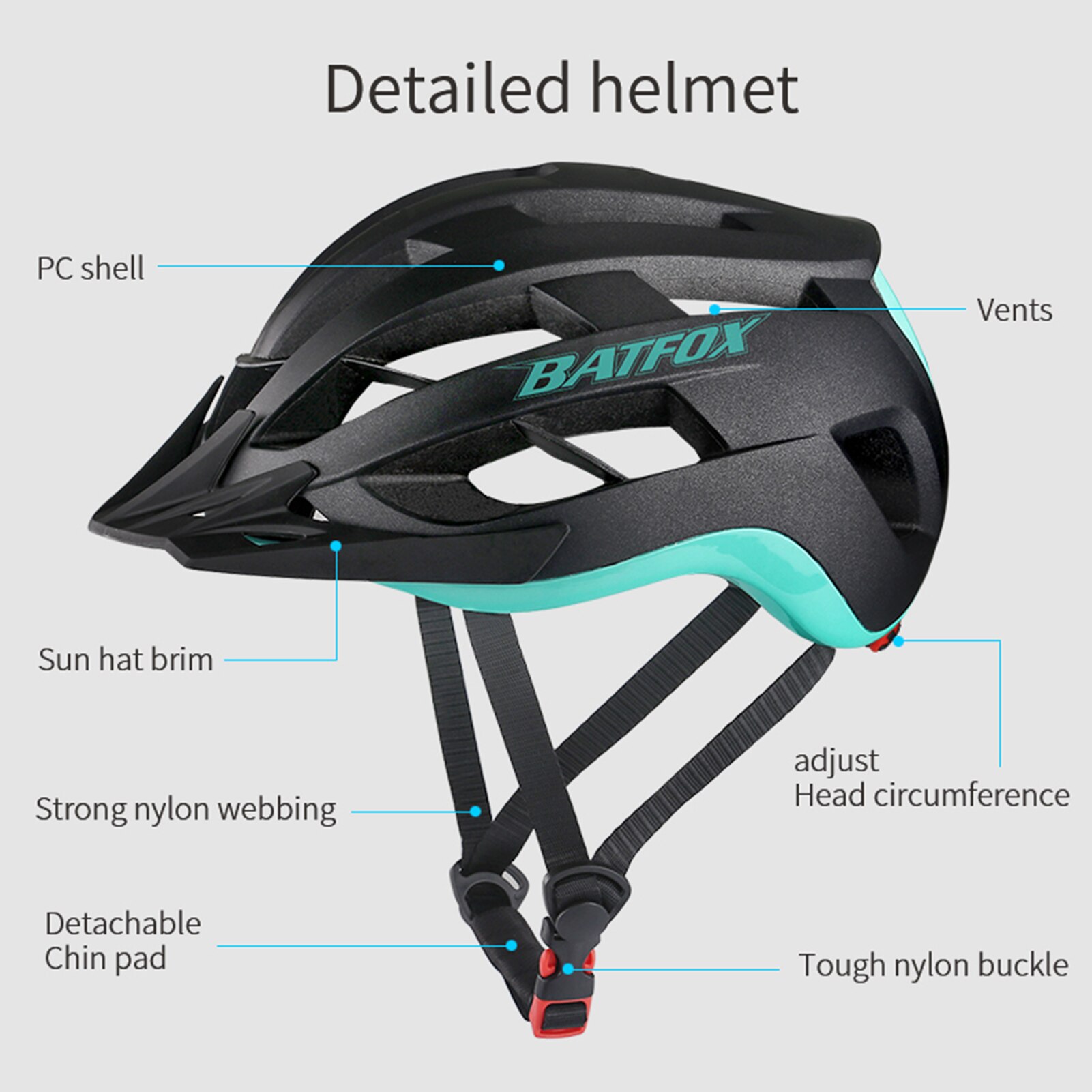 Ultralight Helmet Riding Helmet Adjustable Cool Mo... – Grandado