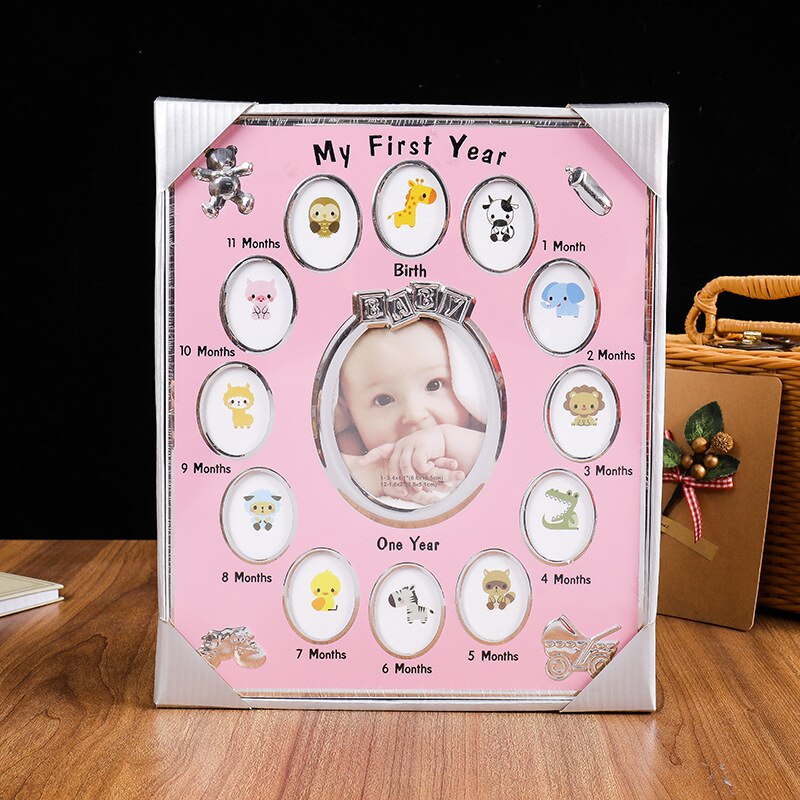 First-year Photo Frame Child Growth Record Commemo... – Grandado