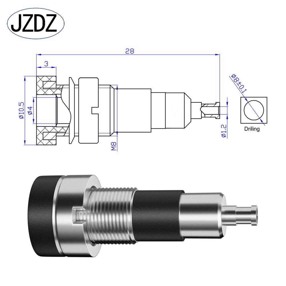 JZDZ 10pcs 4mm Banana Socket Binding Post Nut Bana... – Grandado