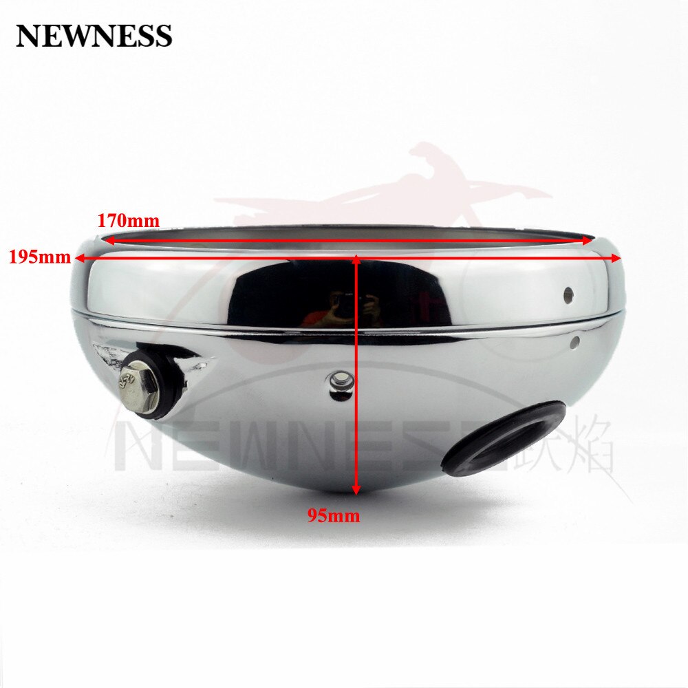 7" Motorcycle Headlight Headlamp Bucket Shell for Led lens CNC Bracket ...