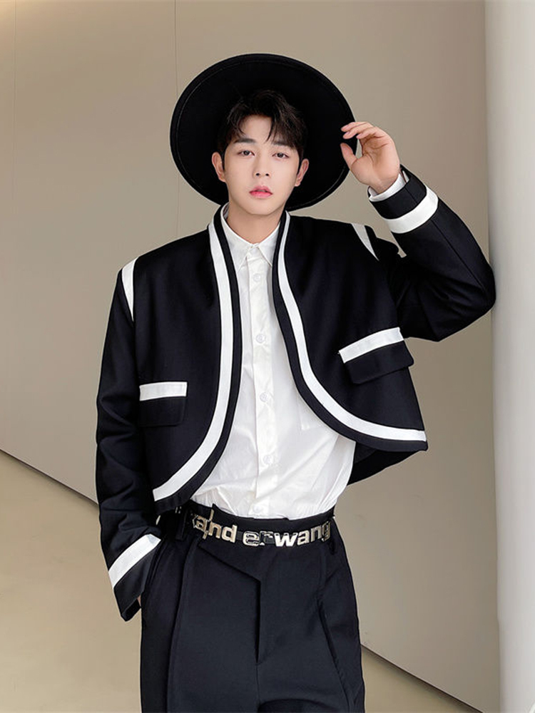 IEFB Light Luxury Black And White Stripes Color Bl... – Grandado