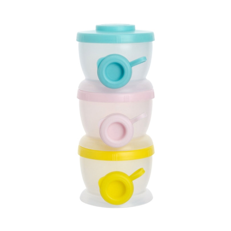 3 Compartments Baby Formula Stackable Milk Powder ... – Vicedeal