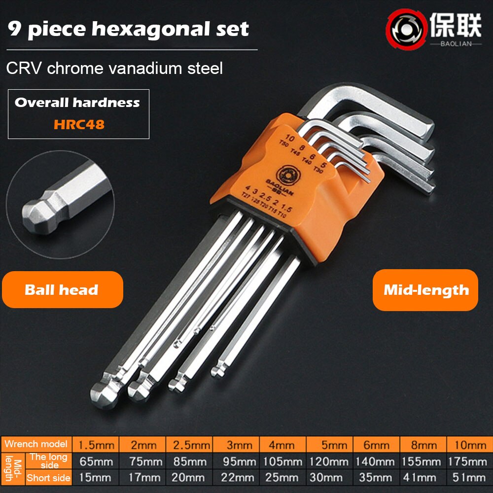 BAOLIAN Allen Key Set Hex Wrench Screwdriver Set H... – Vicedeal