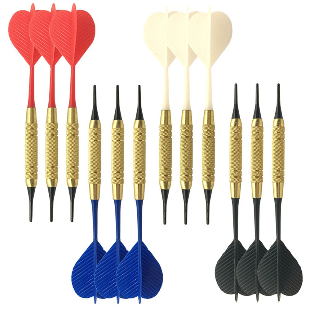 12Pcs 17g Safe Darts Set Soft Plastic Tip Iron Bar... – Grandado