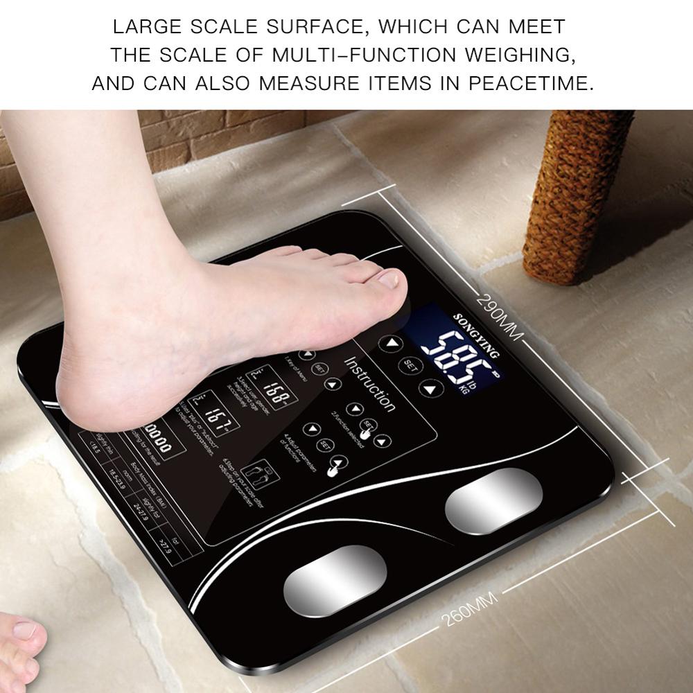 LED Living Bluetooth Smart Body Fat BMI Monitor Di... – Grandado