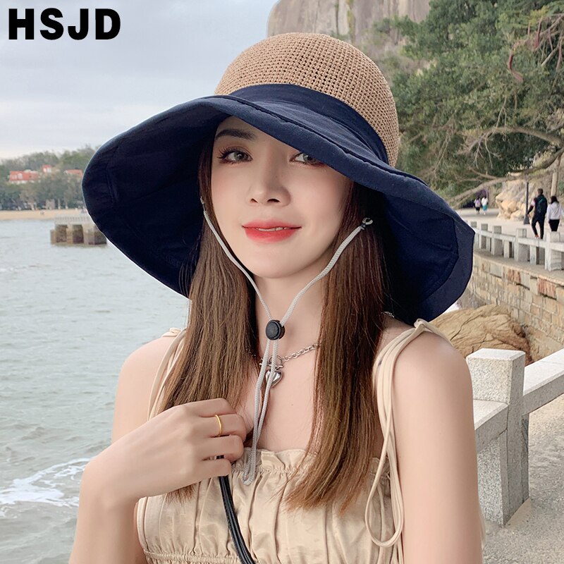 Gorros de sol con lazo para mujer, tapones flexibl... – Grandado