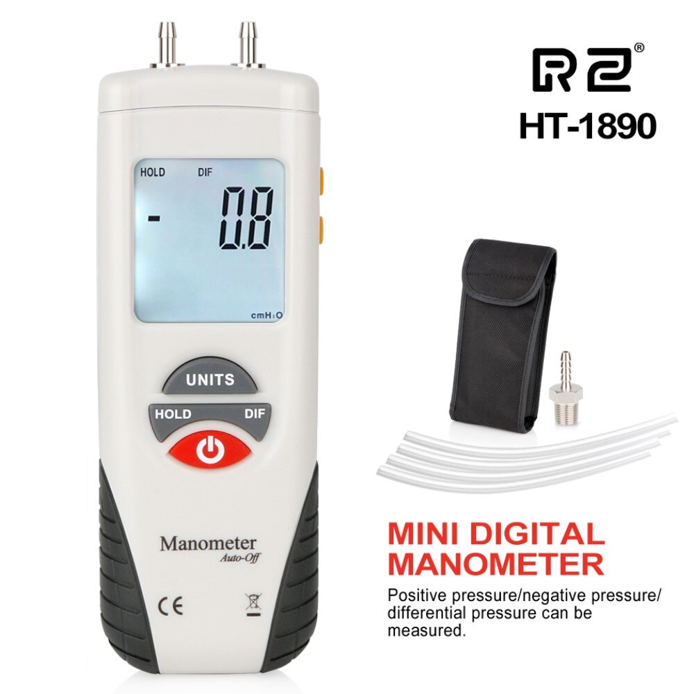 RZ Digital Manometer Air Pressure Gauge Meter Air ... – Vicedeal