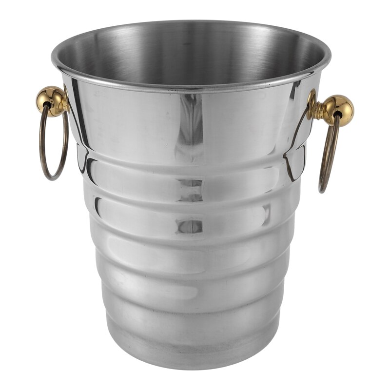5L Stainless Steel Thick Threaded Ice Bucket Bar C... – Grandado