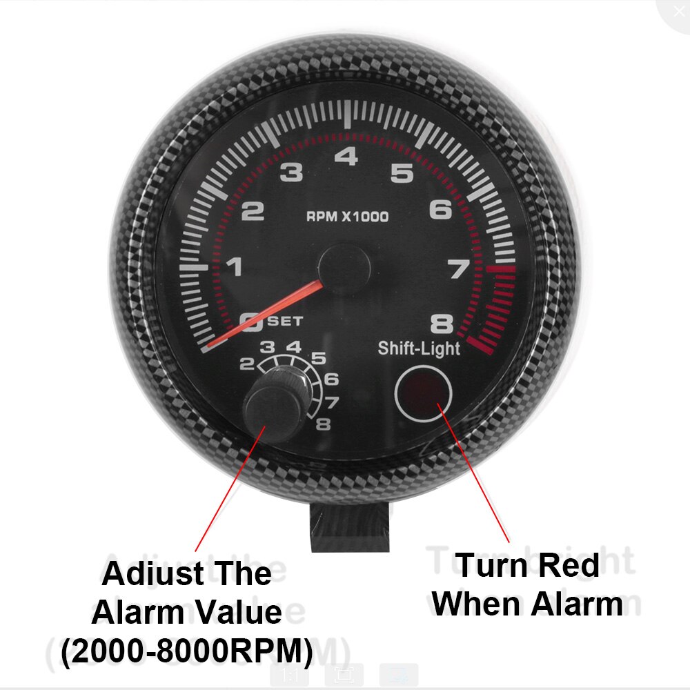 Car Meter 3.75 Inch Auto Gauge With LED Shift Ligh... – Grandado