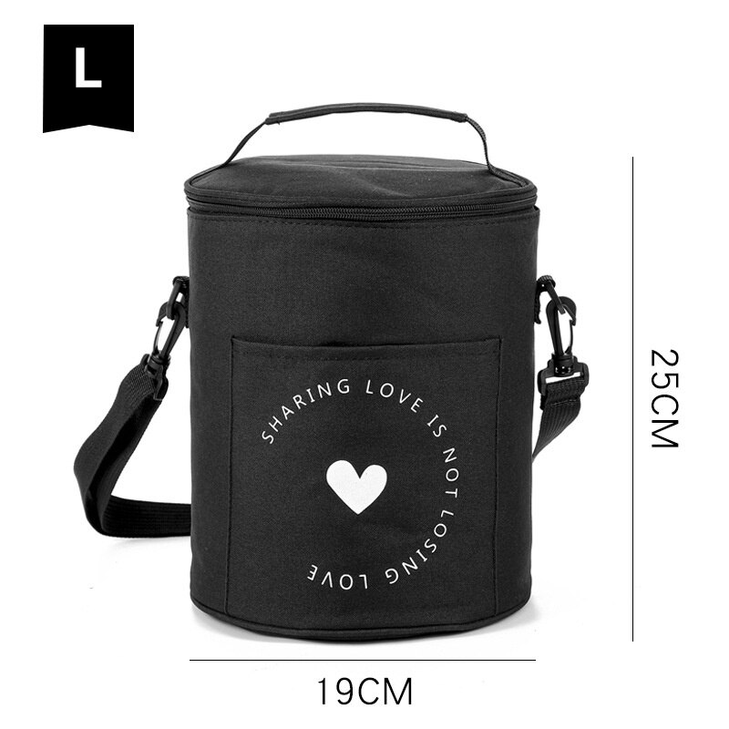 S/M/L Round Insulated Lunch Box Bag Insulated Bag ... – Vicedeal