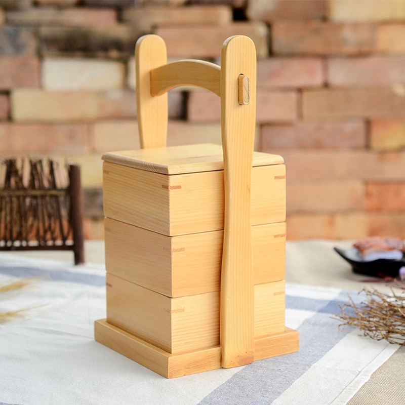 Wooden Simple Portable Sushi Box Japanese Bento Bo... – Grandado