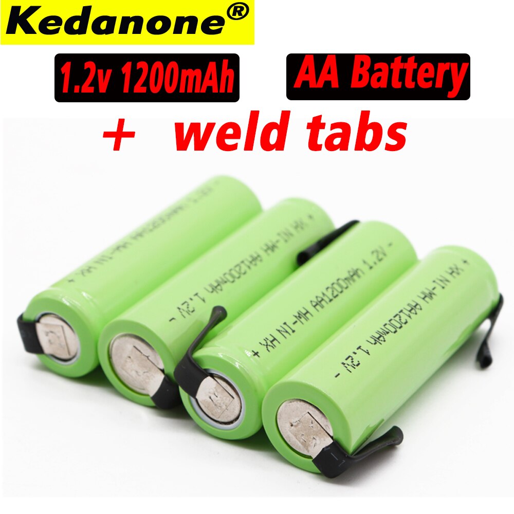 Bater a Recargable AA De 1 2 V 1200 MAh NiMH 14430 Aa Con Soldadura