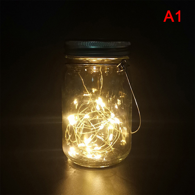 Solar Led Fairy Light Outdoor Mason Jar Bottle Lig... – Grandado