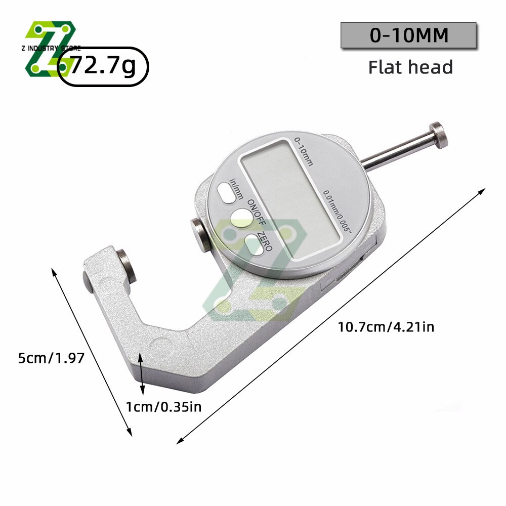 Digital Thickness Gauge 0-10/20mm Portable LCD Ele... – Grandado