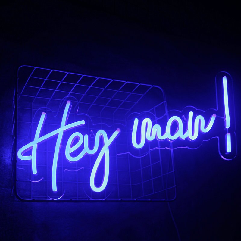 Wanxing Neon Led Neon Sign Blue Wall Hanging Art N... – Vicedeal